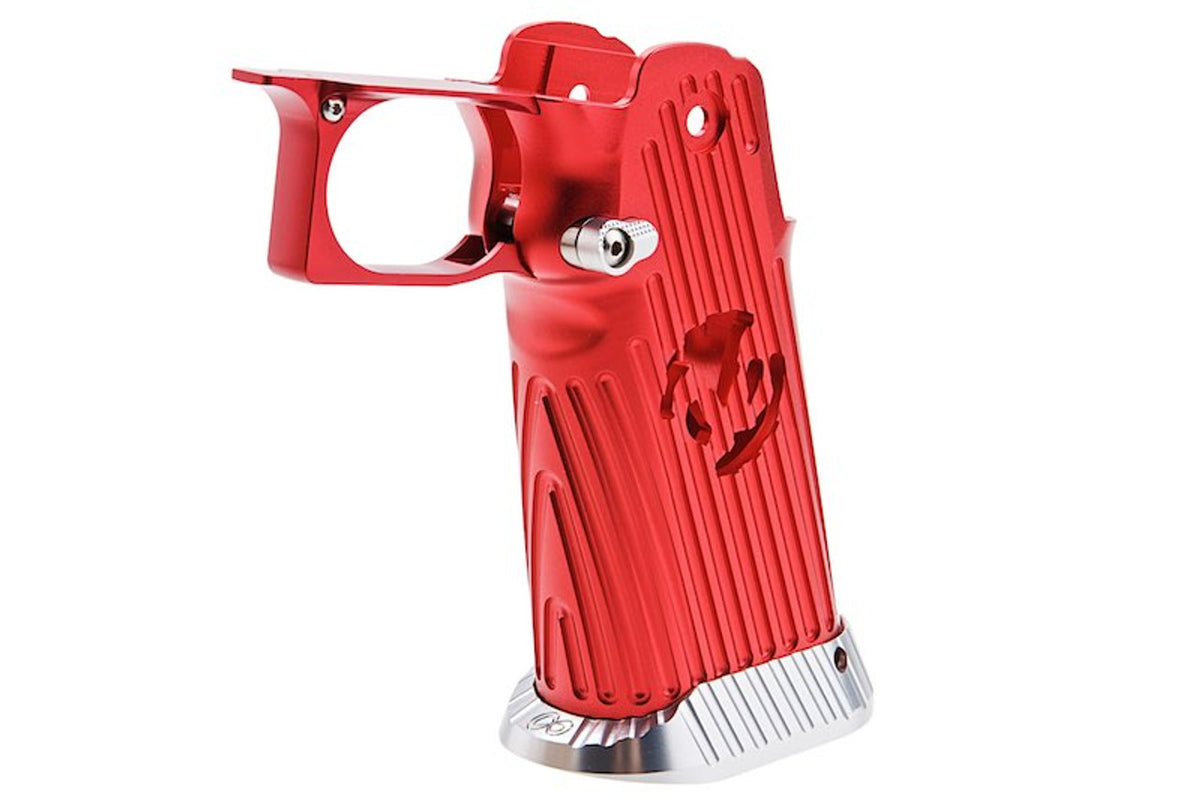 5KU TM Hi Capa GBB Infinity Grip (CNC Aluminium) - Type 4 - Red/Silver ...