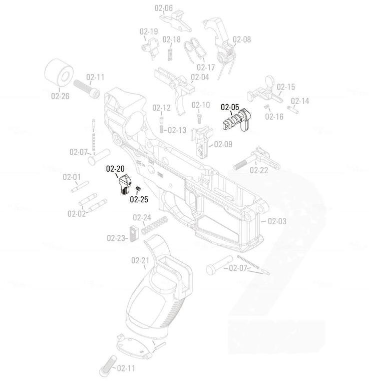 APFG Original Parts - Rattler GBB Safety Selector (02-05/02-20/02-25 ...