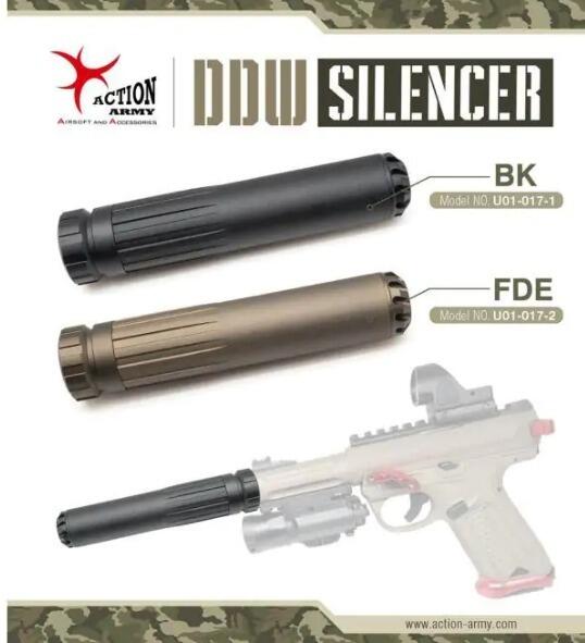 Action Army DDW Foam Filled Silencer - FDE – HPA-UK